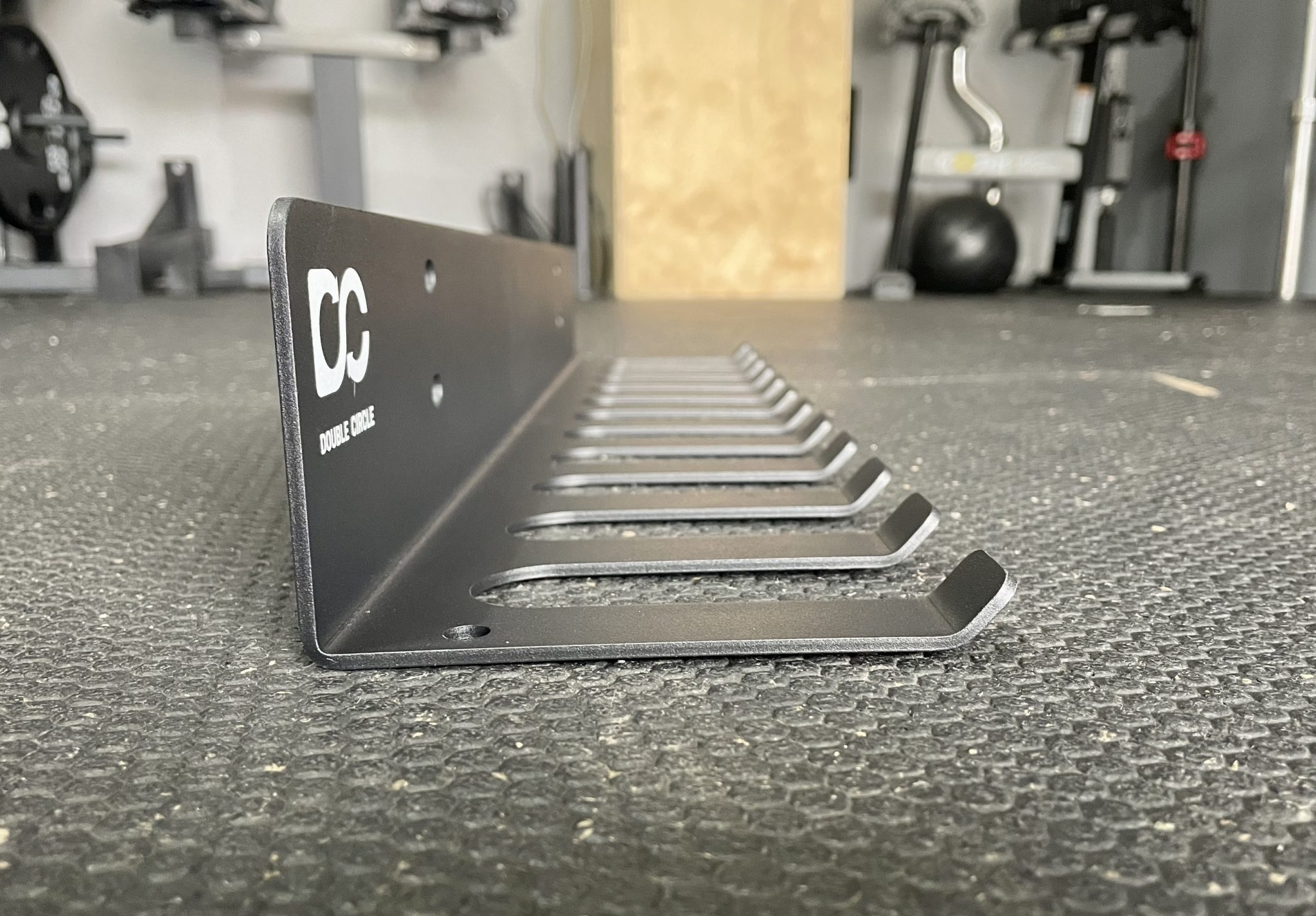 Vertical Barbell Holder & Organizer - Double Circle Fitness