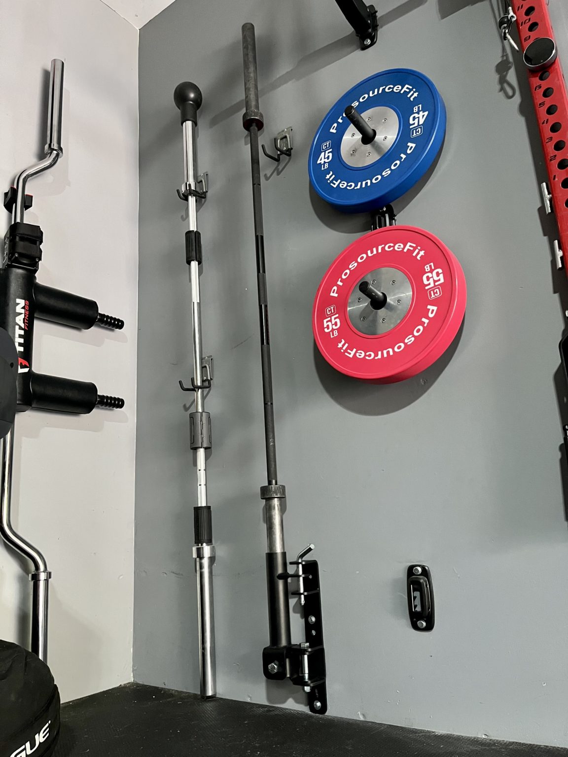 PRx Wall Mounted Landmine Review - Vertical Barbell Storage